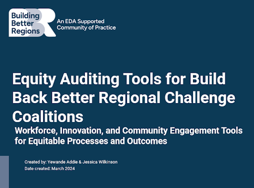 BBR CoP’s New Equity Auditing Tools for Workforce, Innovation, and ...